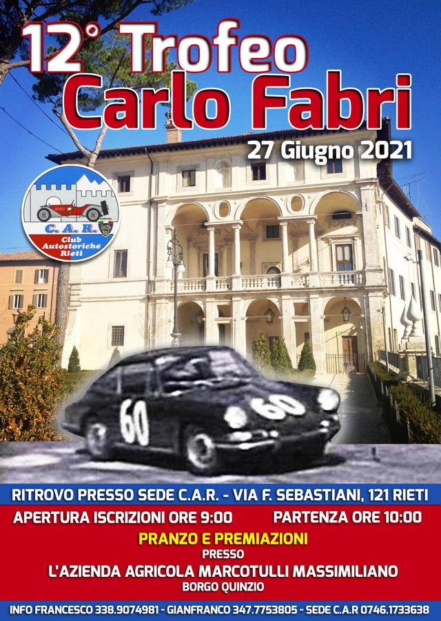 12° Trofeo Carlo Fabri – Club Autostoriche Rieti